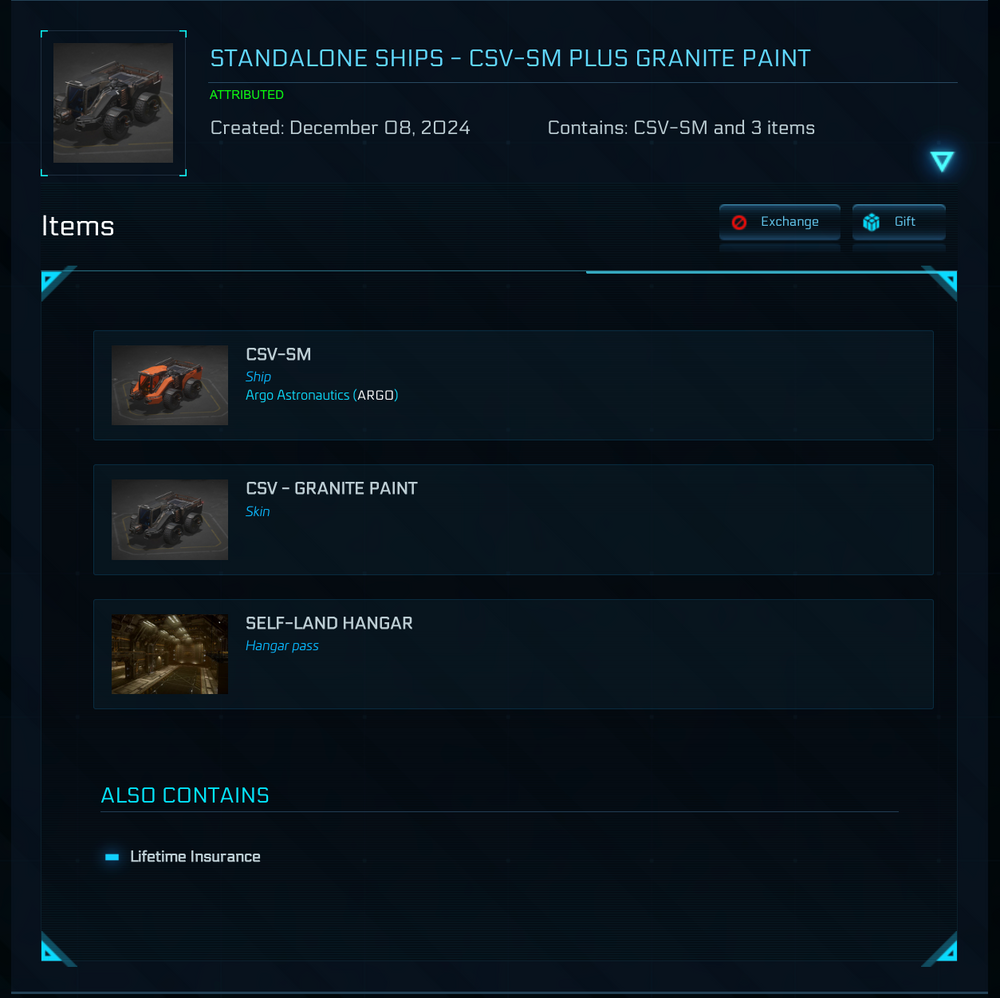 Buy CSV-SM plus Granite Paint LTI - Original Concept for Star Citizen ...