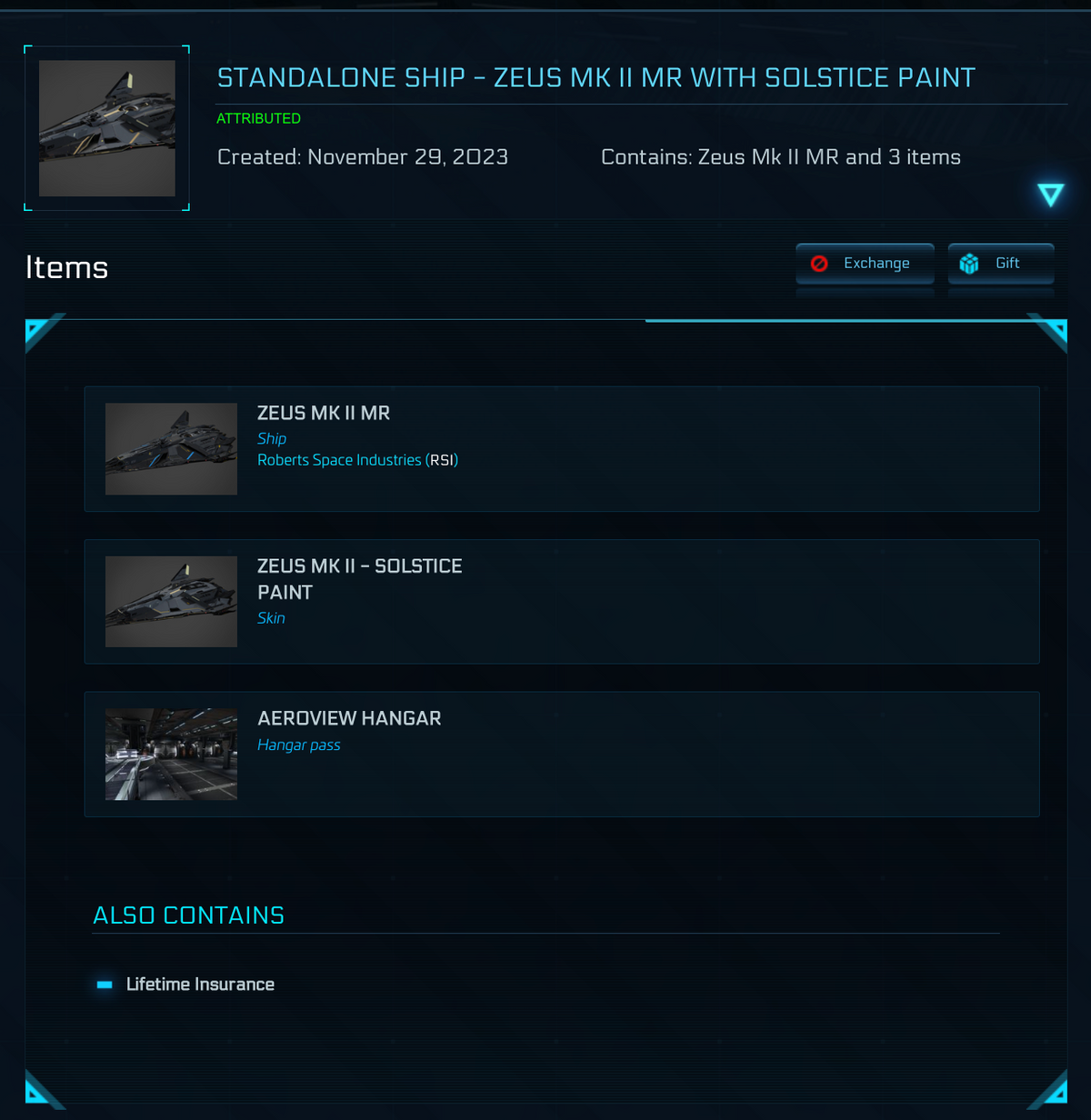 Zeus Mk II MR with Solstice Paint LTI - Original Concept